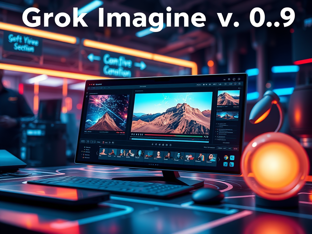Grok Imagine v0.9 : Comment l’outil d’Elon Musk transforme la création ...